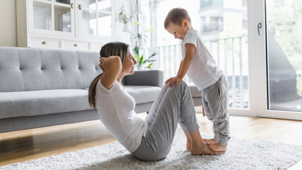Squats and snuggles: Kid-friendly workouts